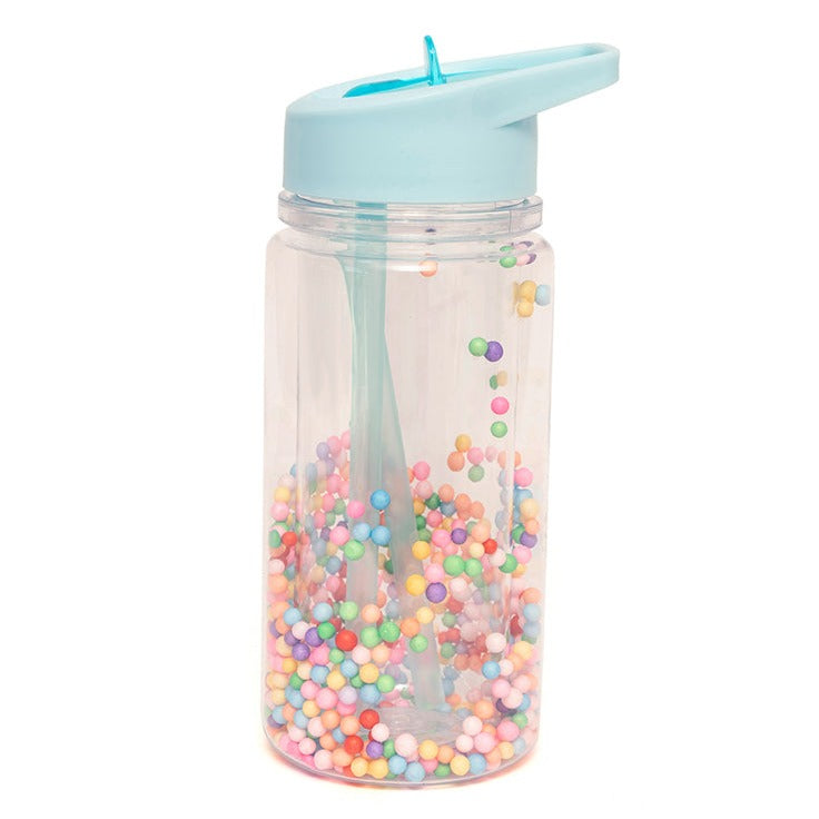 Drinking bottle marcaron pops aqua blue – Petit Monkey